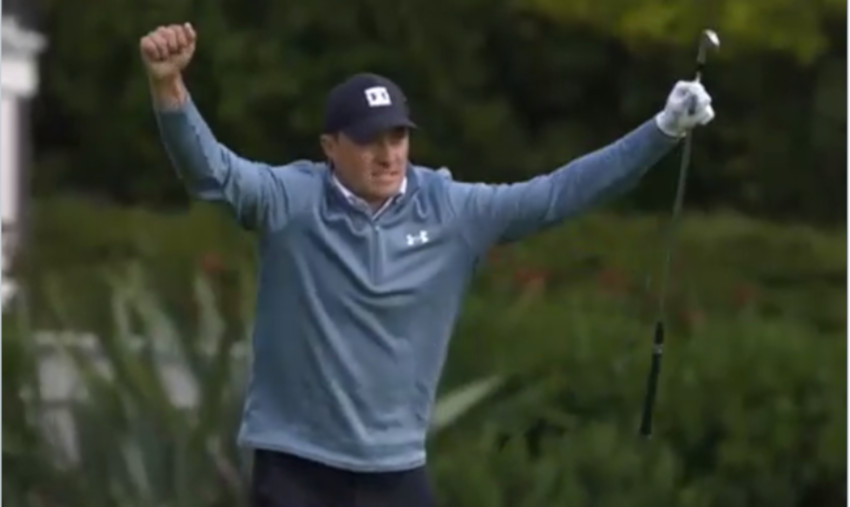 Jordan Spieth holes out for eagle at Pebble Beach for second time this ...